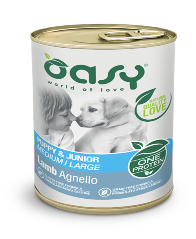 EasypayKw | طعام أحادي البروتين الرطب • حمل للجرو والجونيور السلالات المتوسط (علبه)