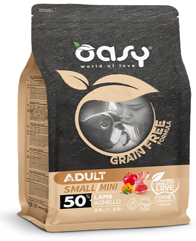 EasypayKw | طعام جاف خال من الحبوب • لحم غنم /للكلاب البالغة الصغيرة (كيس 2.5 كيلو)