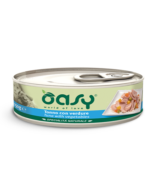 EasypayKw | طعام الكلاب الرطب الطبيعي • تونة بالخضار للكلاب البالغة (علبه 150 جرام)