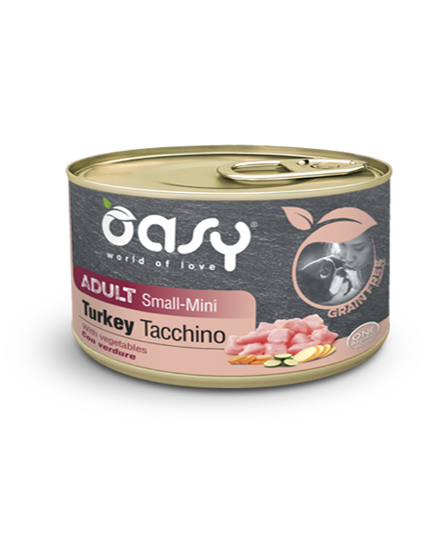 EasypayKw | طعام رطب خالي من الحبوب• ديك رومي مع الخضار للكلاب البالغة السلالات الصغيرة (علبه)